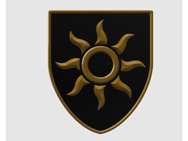 STL file Nilfgaard shield - badge 🛡️ ・3D printer design to download・Cults