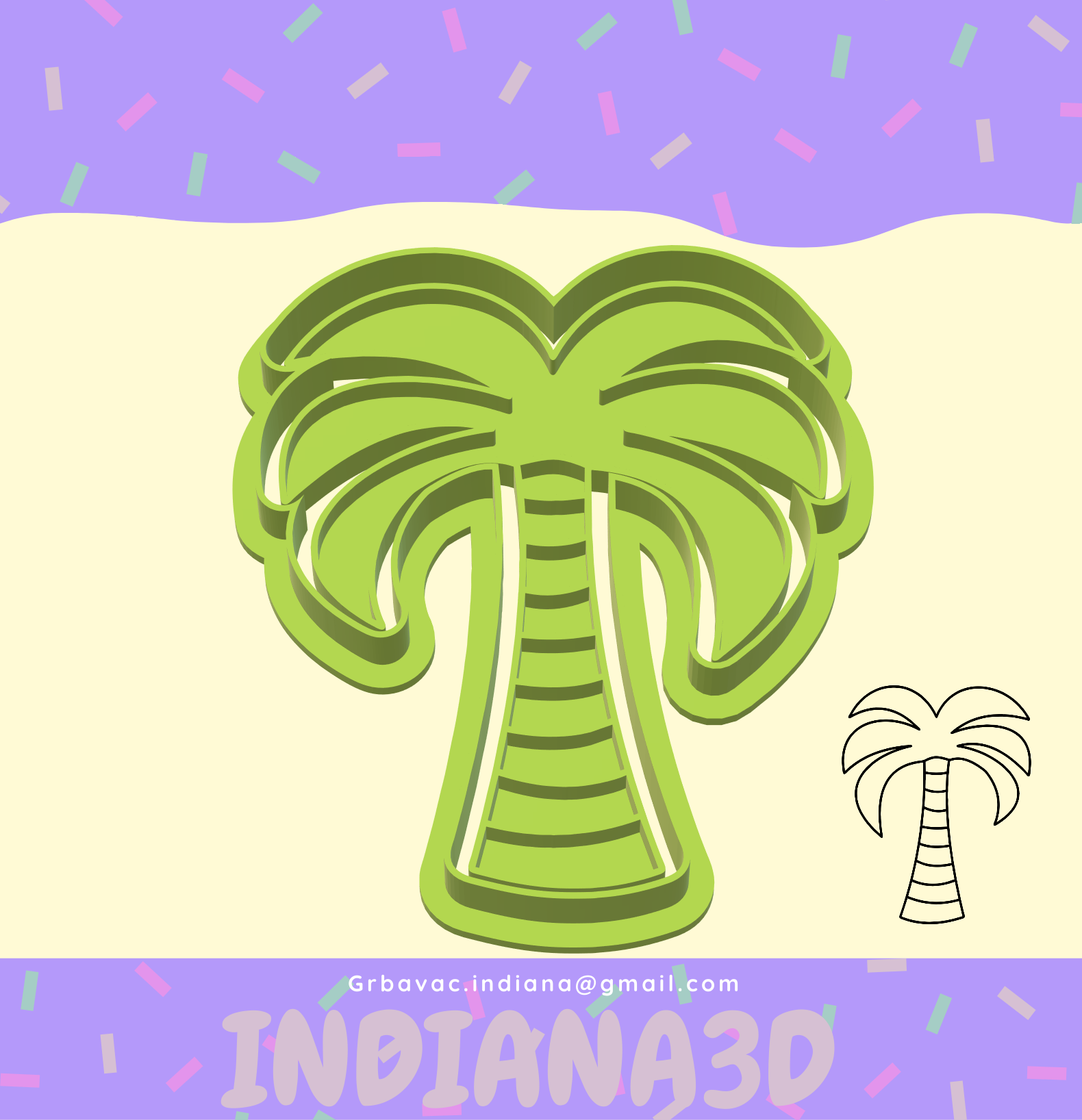 STL file CUTTING PALM TREE 🌳 ・3D printer design to download・Cults