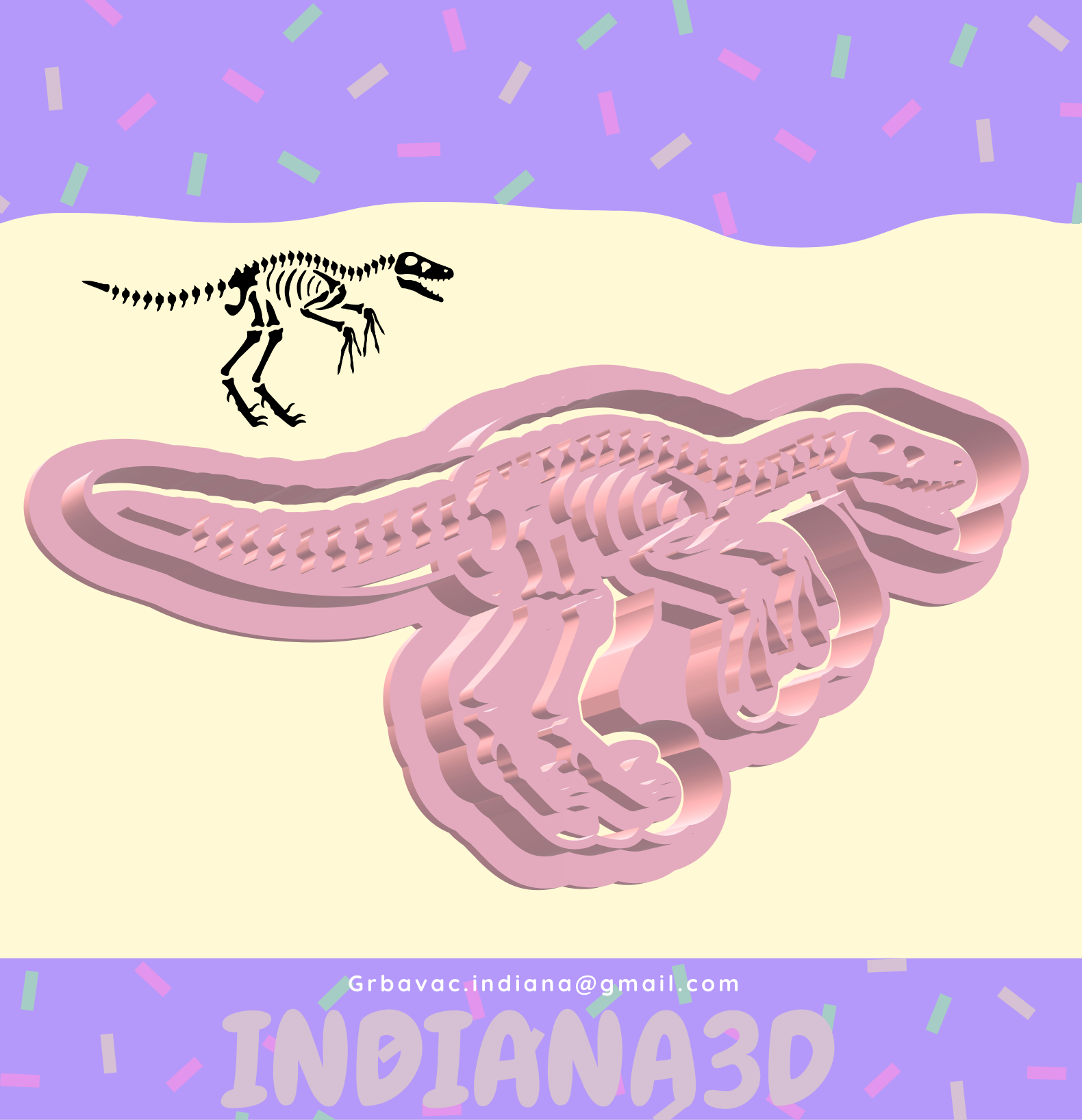 STL file CUTTING DINOSAUR 🦖・3D print object to download・Cults