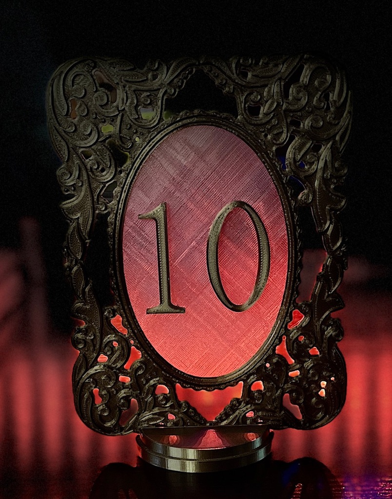 Free STL file Wedding Table Numbers 2.0 💒 ・Template to download and 3D ...