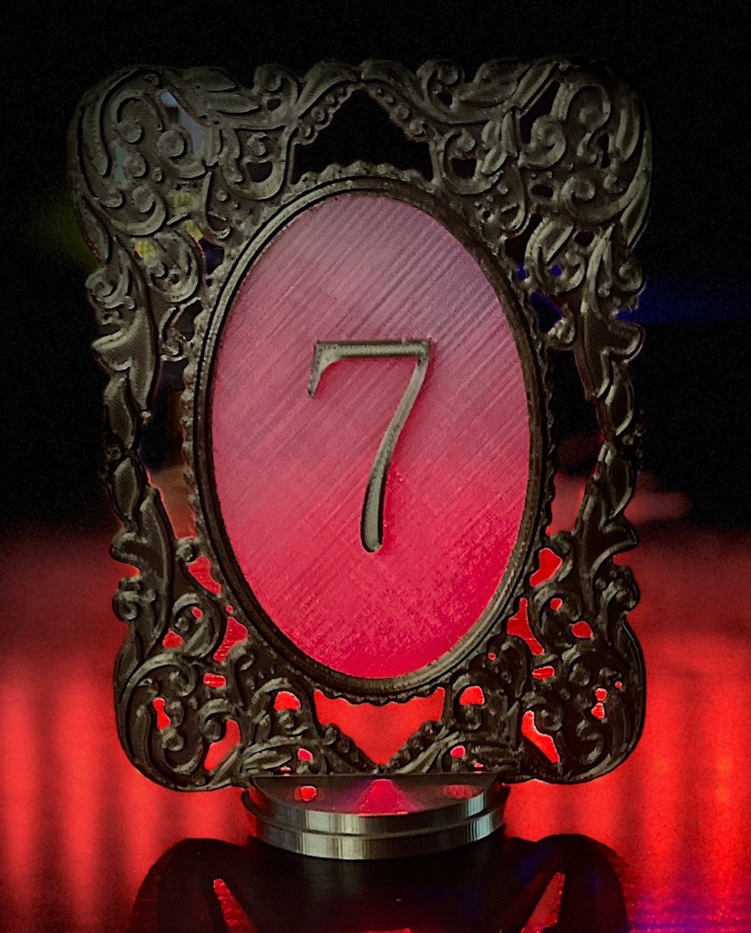 Free STL file Wedding Table Numbers 2.0 💒 ・Template to download and 3D ...