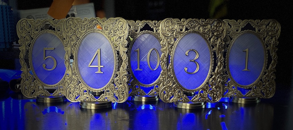 Free STL file Wedding Table Numbers 2.0 💒 ・Template to download and 3D ...