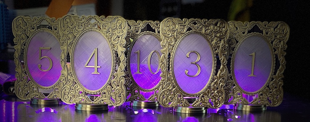Free STL file Wedding Table Numbers 2.0 💒 ・Template to download and 3D ...