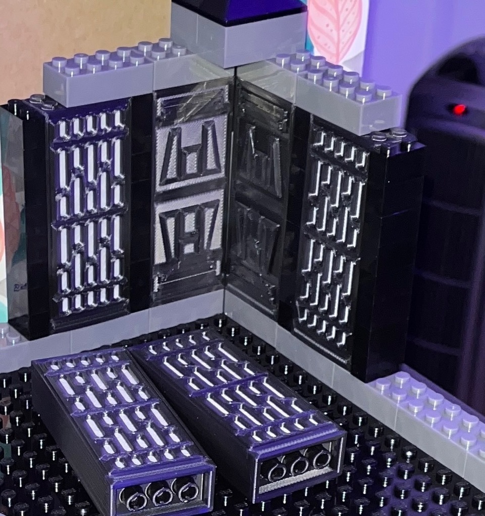 ⭐ Star Wars Death Star Walls Lego Blocks・Free STL File for ・Cults