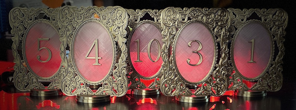 Free STL file Wedding Table Numbers 2.0 💒 ・Template to download and 3D ...