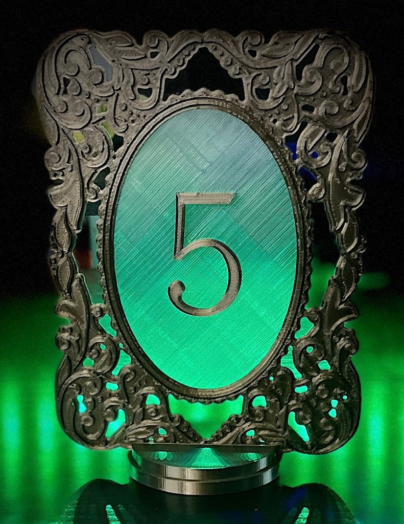 Free STL file Wedding Table Numbers 2.0 💒 ・Template to download and 3D ...