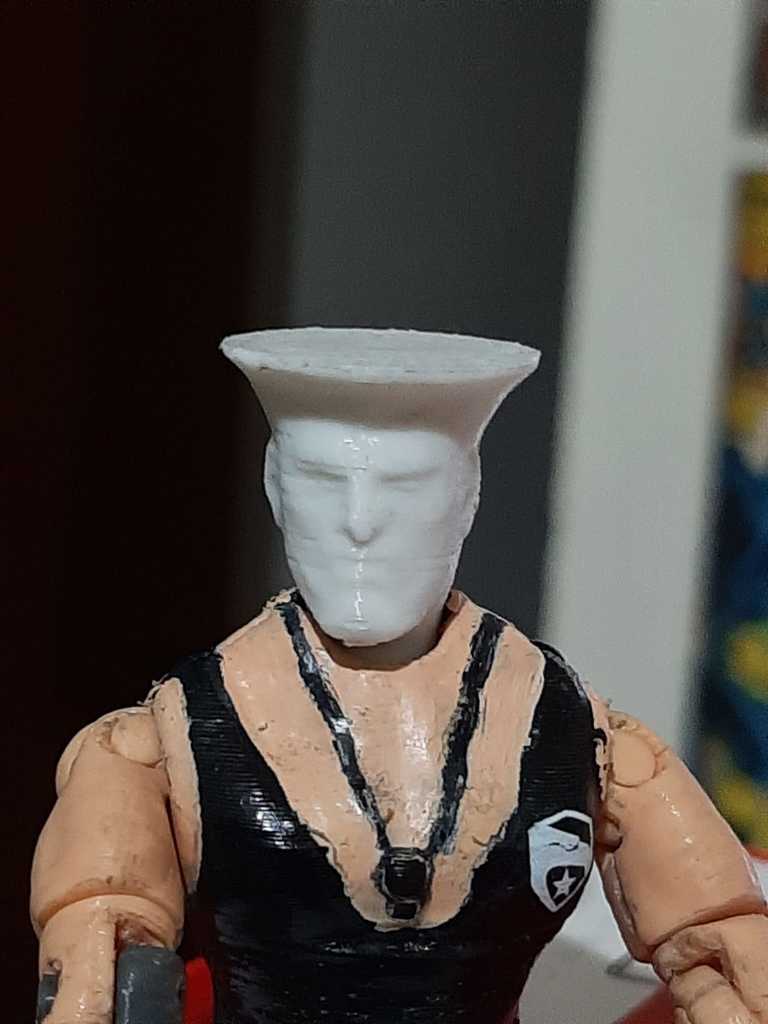 🦸 GUILE SF2 O-RING HEAD・Free 3D File for ・Cults