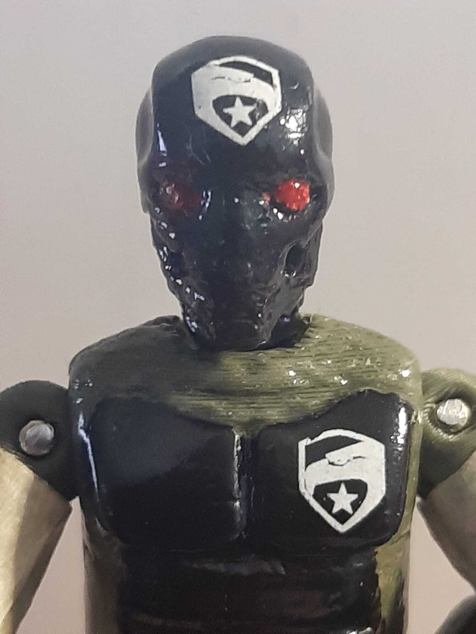3D printable GiJoe Droid Bot Head・Cults