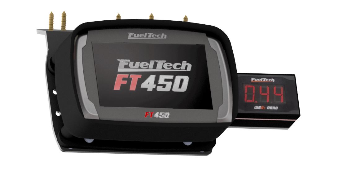 arquivo 3D Fueltech Ft450 550 Dash Bracket - Top Mount Inclined 25° 💨 ...