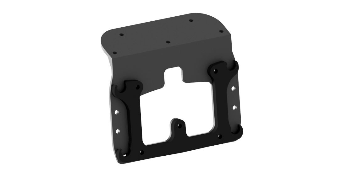 💨 Fueltech Ft450 550 Dash Bracket - Top Mount Inclined 25°・ 3D File for ...