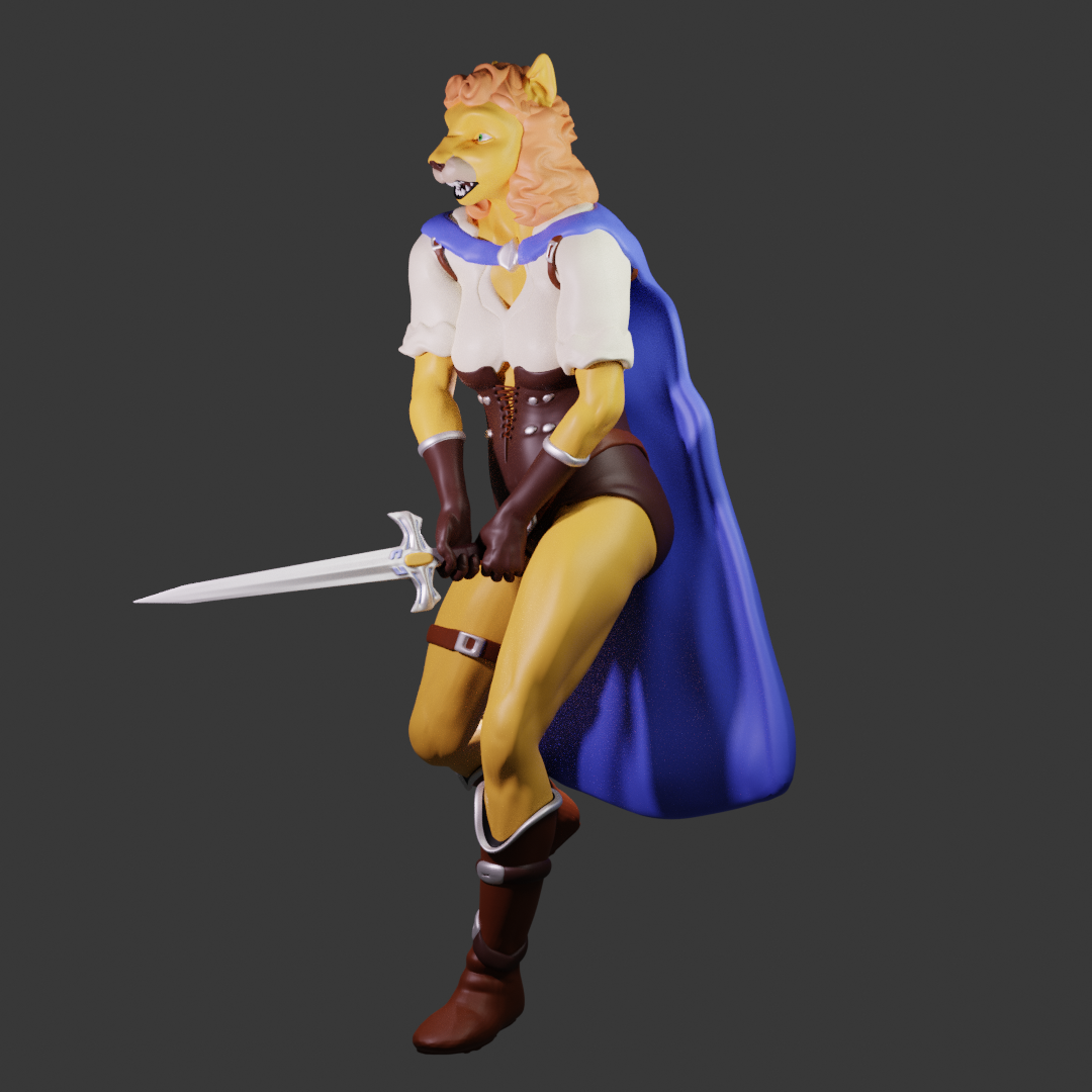 STL file Tigress Fighter Rakshasa Leonin Warrior 🐅 ・3D print object to ...