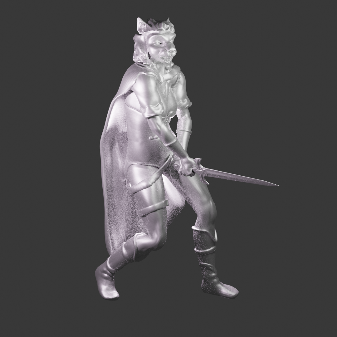 STL file Tigress Fighter Rakshasa Leonin Warrior 🐅 ・3D print object to ...