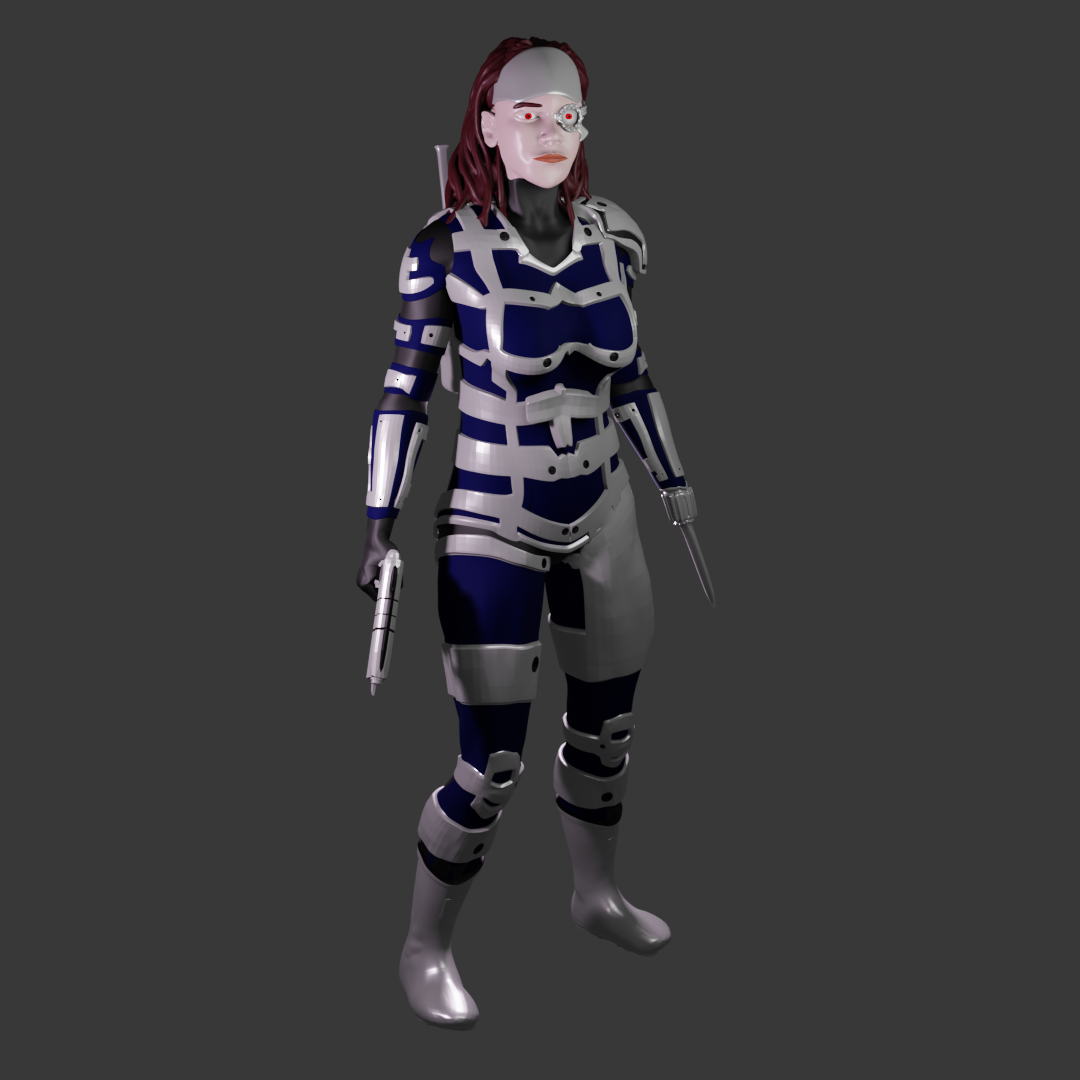Free STL file Cyber Punk Woman Cyborg 👩 ・3D printable design to ...