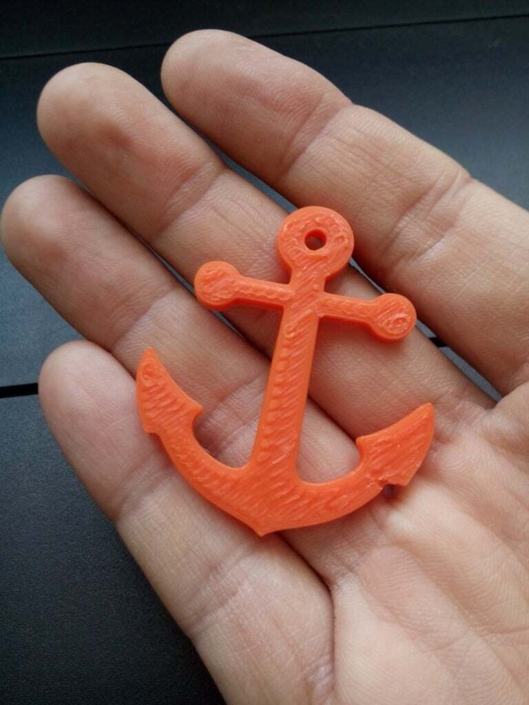 3D printable Anchor key chain・Cults