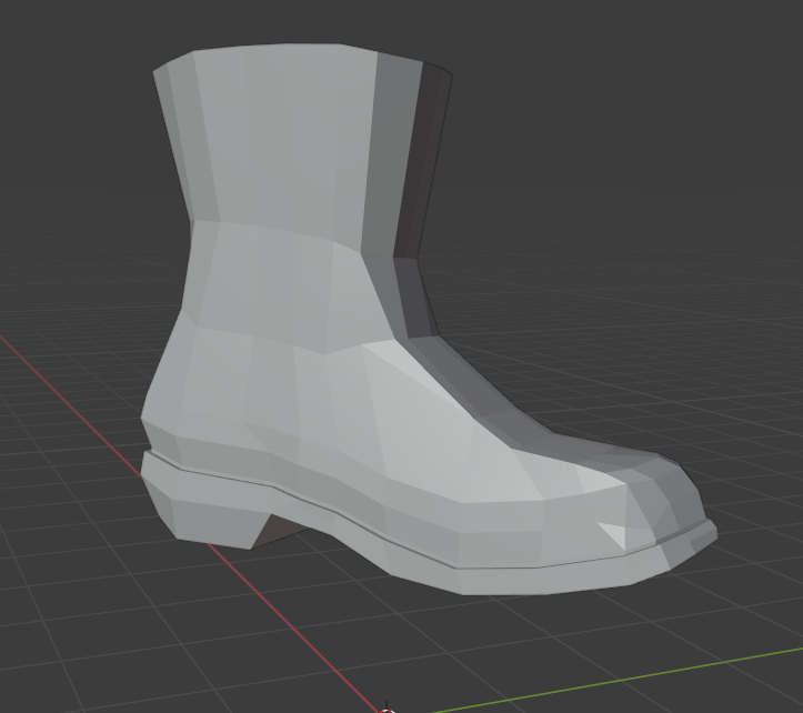 👢 Simple Low-Poly Boot・Free STL File for ・Cults