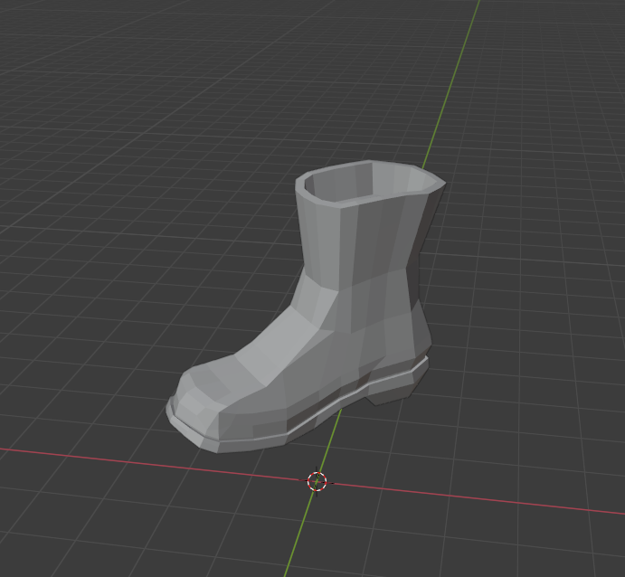 👢 Simple Low-Poly Boot・Free STL File for ・Cults