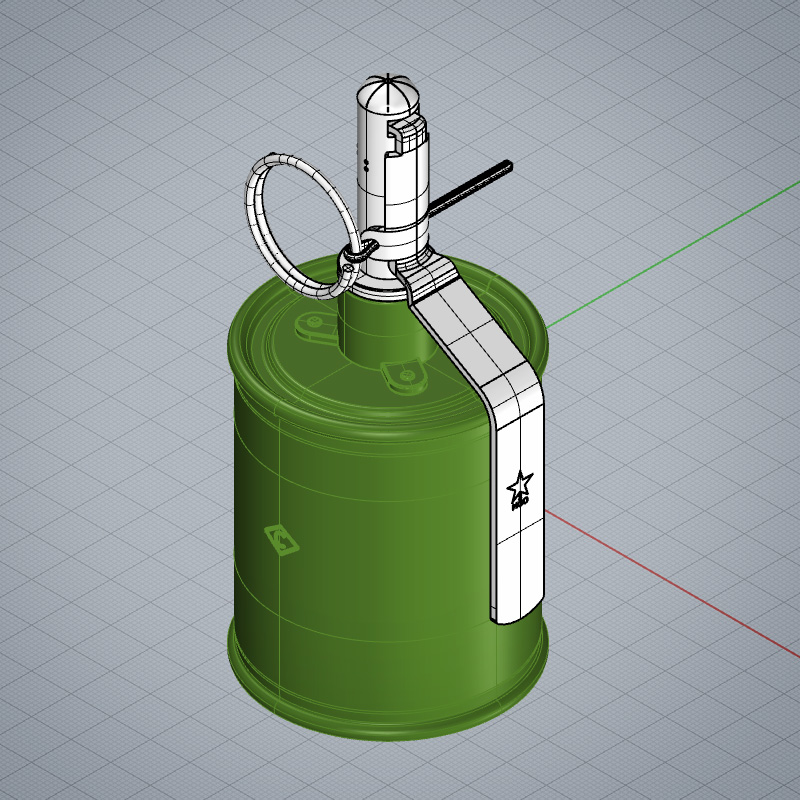 🔫 RG-42 Grenade・ STL File for ・Cults