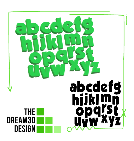 🔢 ALPHABET + NUMBERS BY GROBOLD / ALPHABET + NUMBERS・ STL File for ・Cults