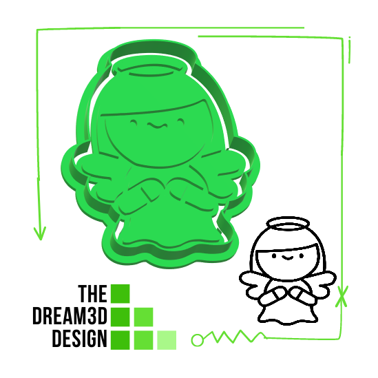 Fichier STL TIMBRE PETIT ANGE 🎨 ・Design pour imprimante 3D à ...