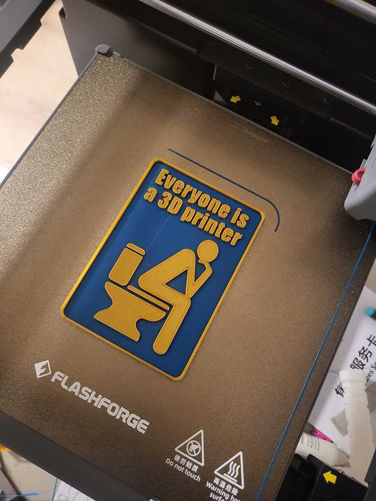 🖨️ Everyone is a 3D printer - single file - filament change・Free 3D ...
