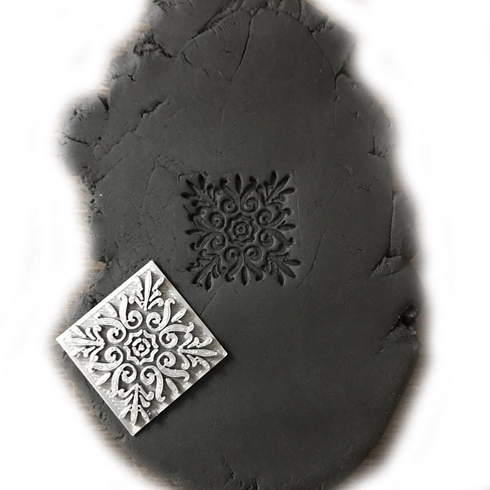 STL file FLOWER PATTERN EMBOSSER STAMP - POLYMER CLAY TOOLS - 3D ...