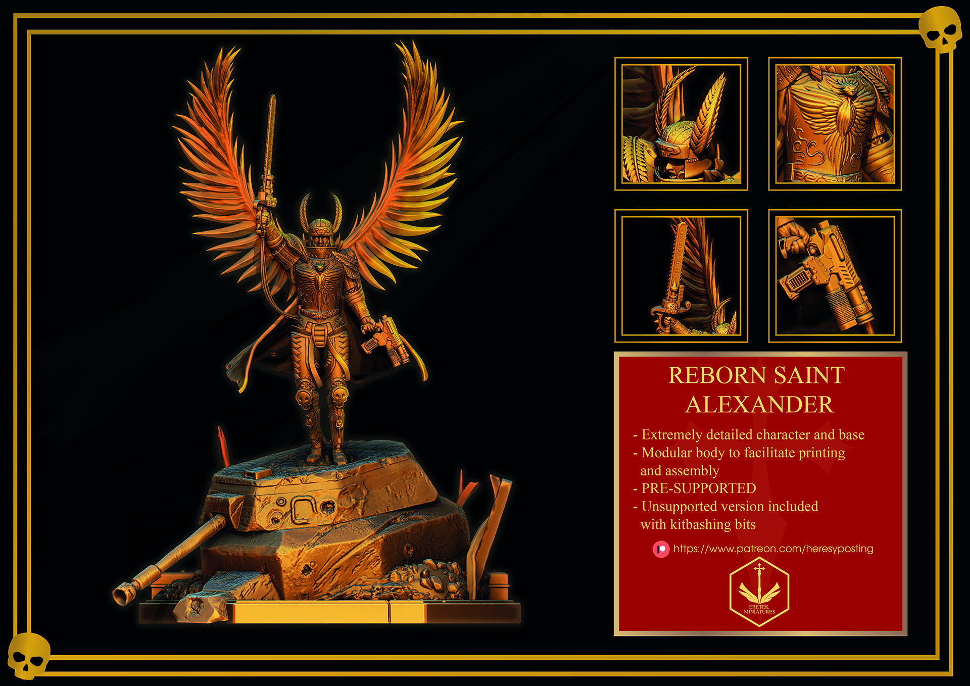 3D file [Pre-Supported] Reborn Saint Alexander 🎲 ・3D printing idea to ...