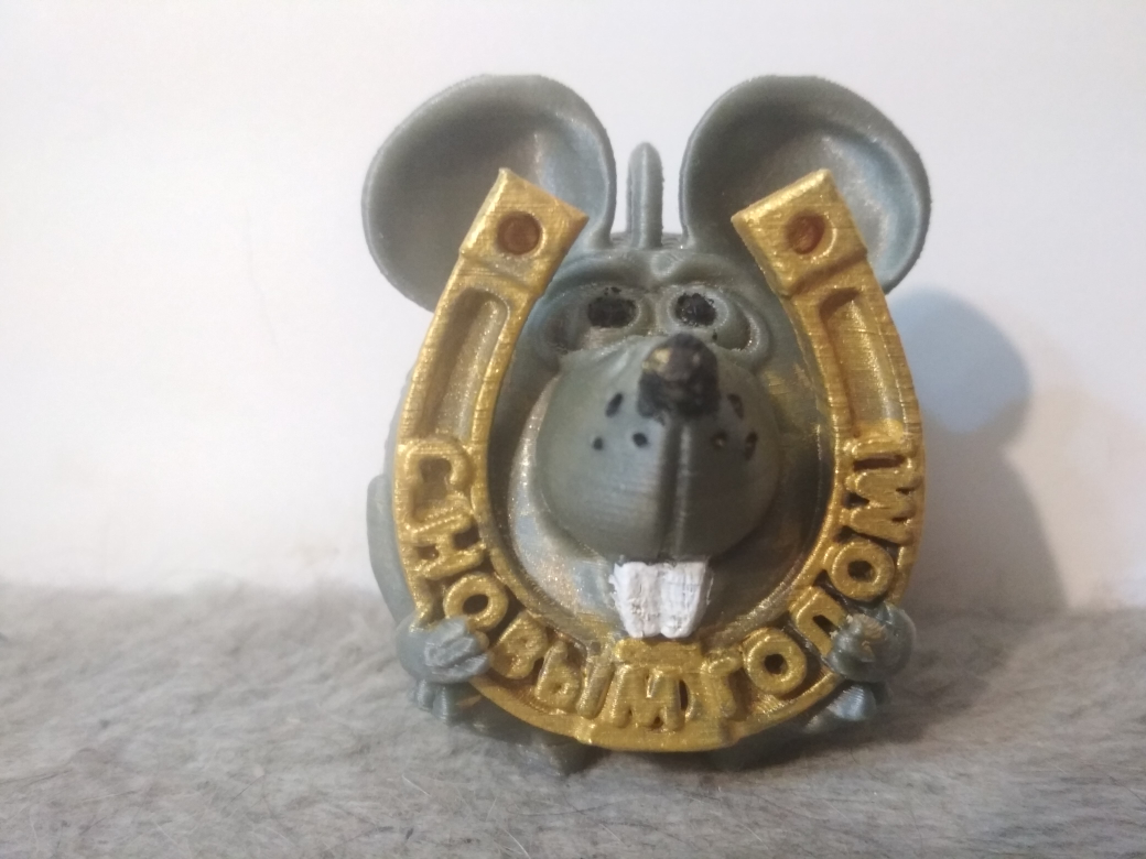 3D printed Horseshoe Mouse・Cults
