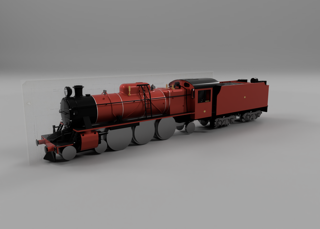 Archivo 3D gratis TGR M Class Steam Locomotive 😤 ・Modelo para descargar ...