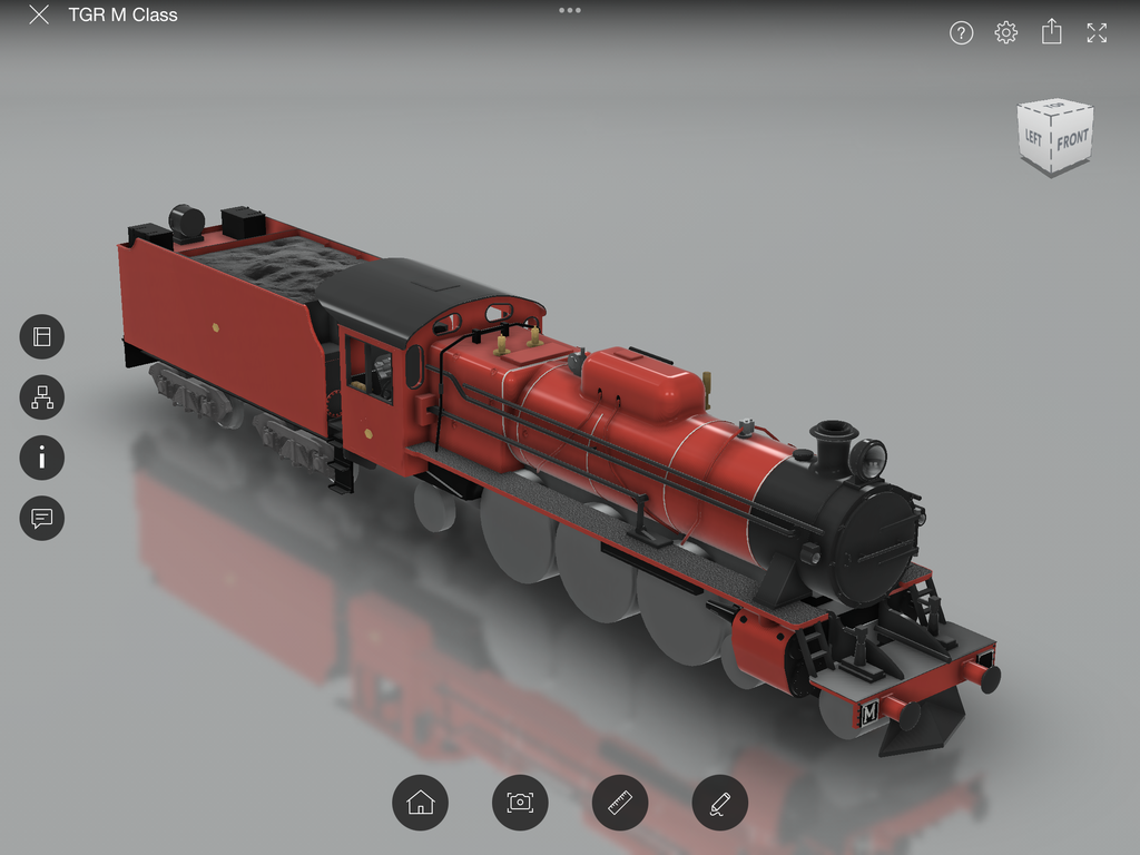 😤 TGR M Class Steam Locomotive・Free 3D File for ・Cults