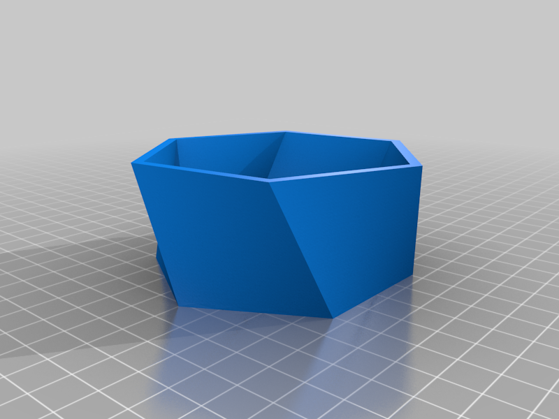 Arquivo grátis STL Maceta hexagonal retorcida 🏠 ・design para impressão 3D para download・Cults