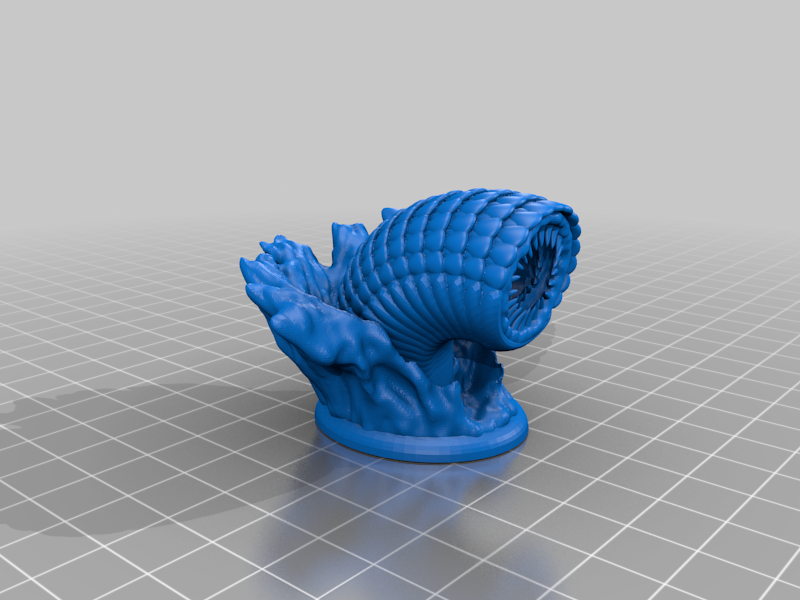Free 3D file Sand Worm Miniature 🪱 ・3D printer design to download・Cults