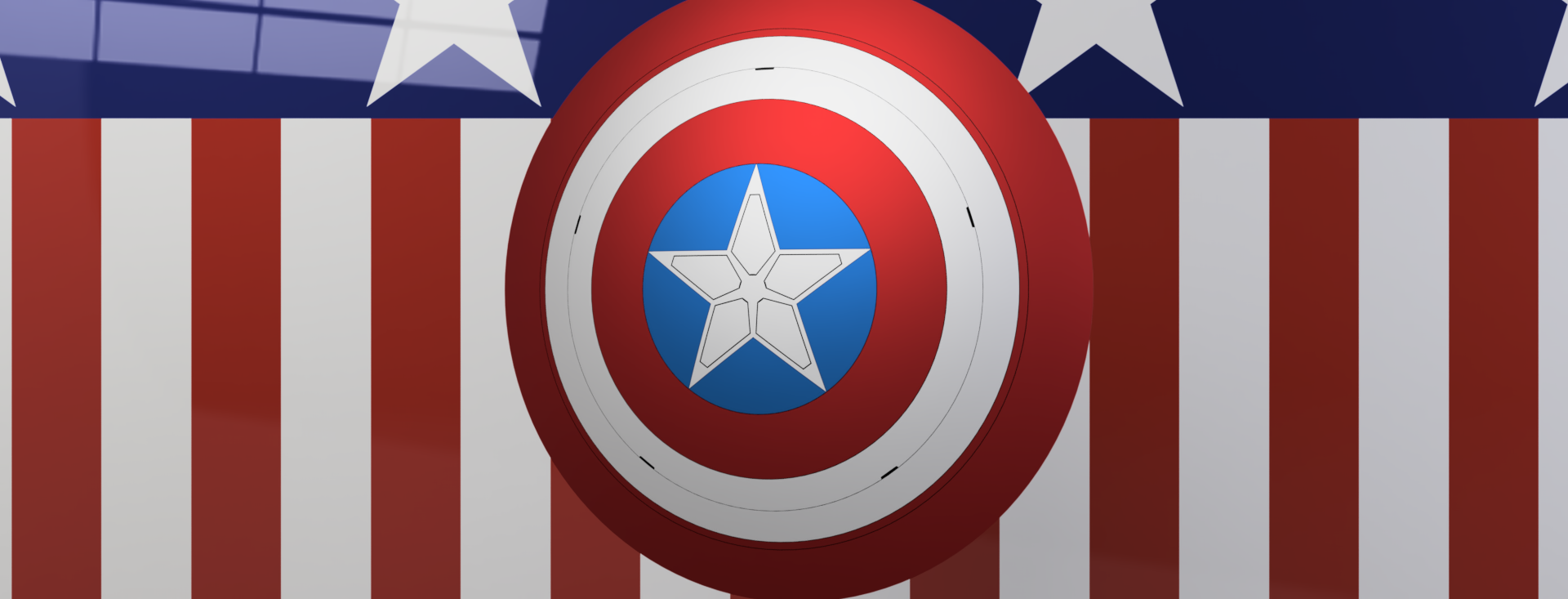 🛡️ Sam Wilson Captain America Shield・ STL File for ・Cults