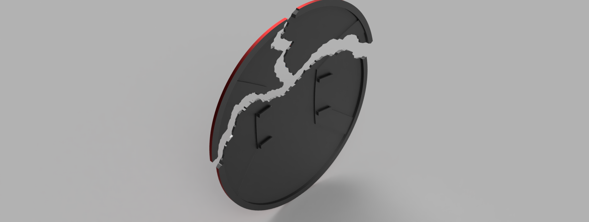 STL file Captain America Broken Endgame Shield 🛡️ ・Design to download ...