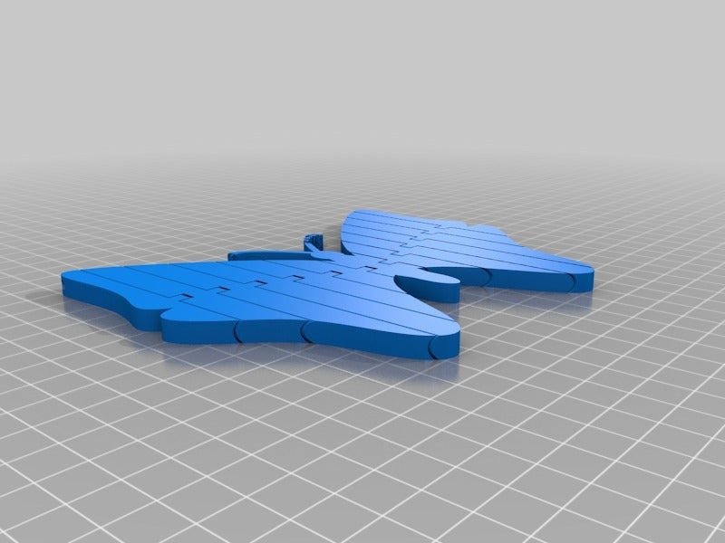 🦋 Flexi Articulated Butterfly Style 2・Free STL File for ・Cults