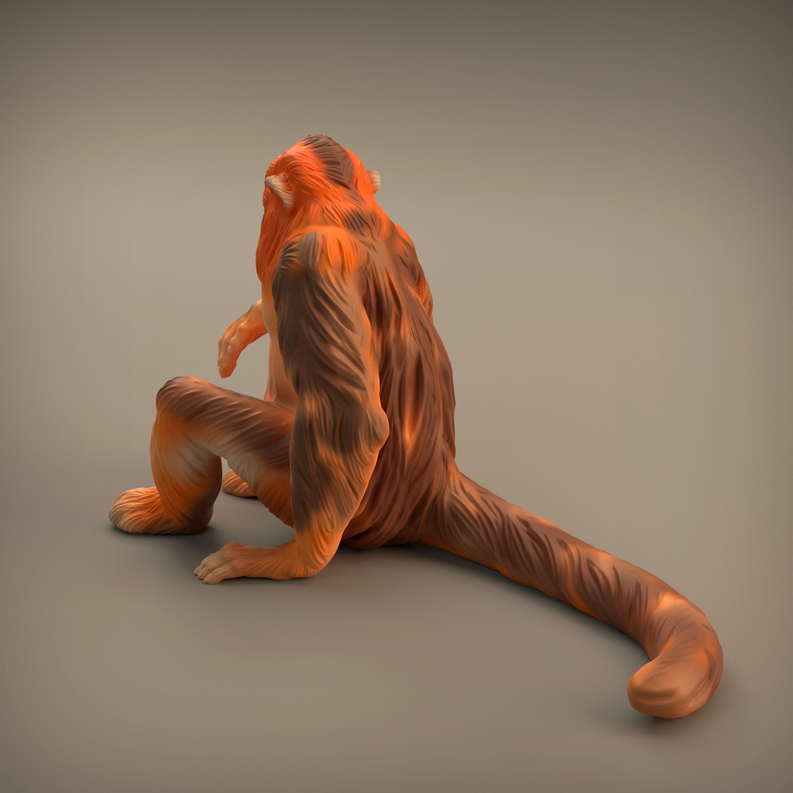 🐒 Snub-nose Monkey・ 3D File for ・Cults