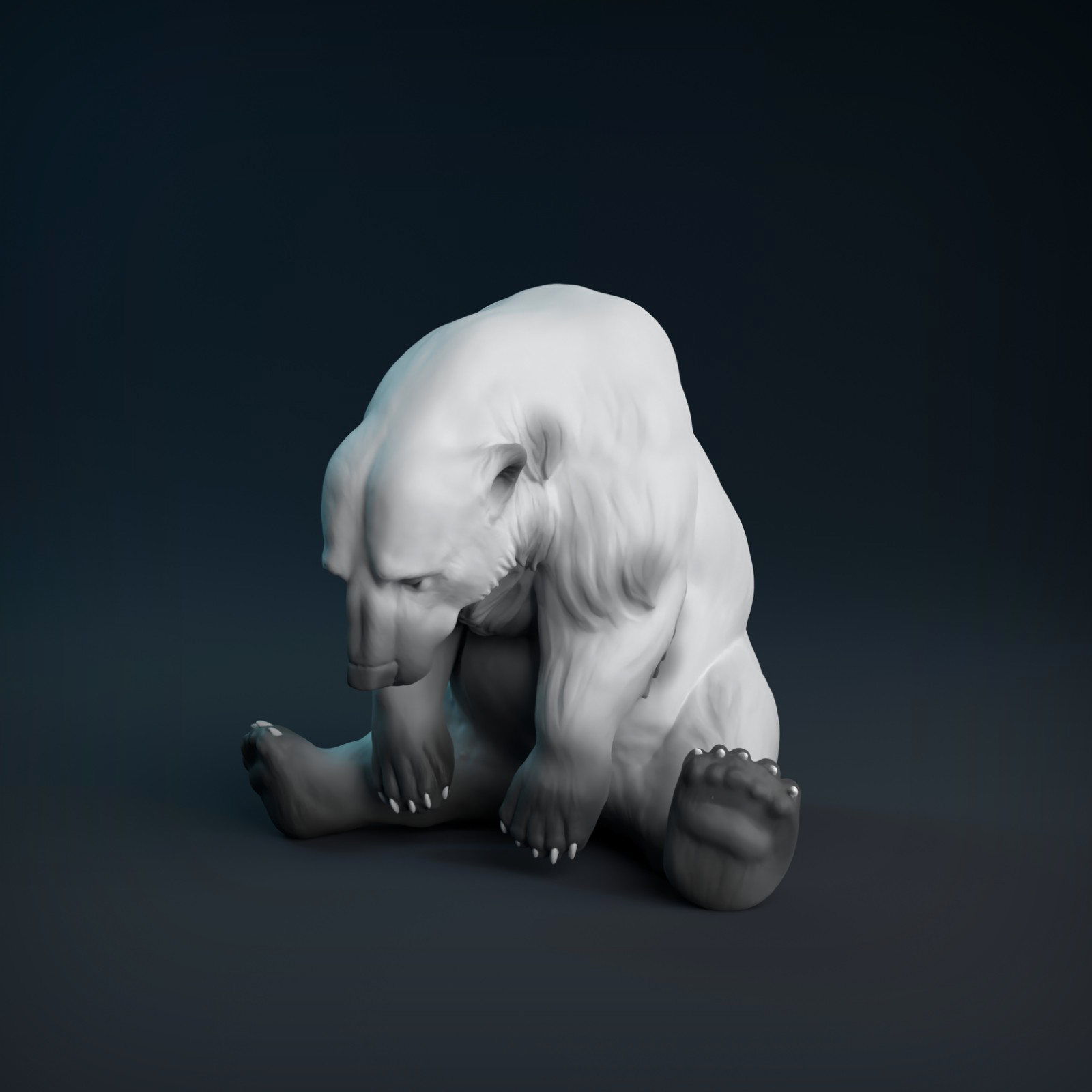 Datei STL Eisbär 🐉 (OBJ)・Modell für 3D-Druck zum herunterladen・Cults