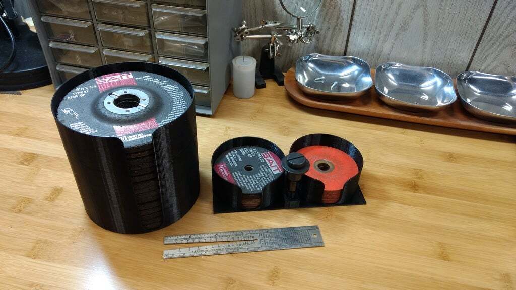 🛞 Grinding Wheel and Cutting Disk Holders・Free STL File for ・Cults