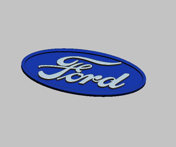 STL file LOGO CAR FORD STL FILE 🚗 (OBJ)・3D printer design to download・Cults