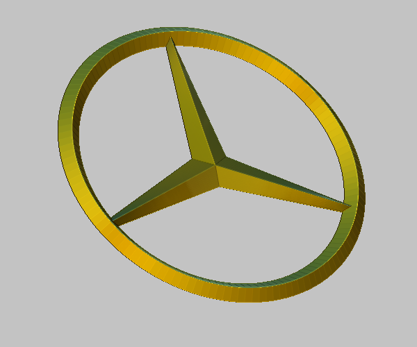 STL file LOGO CAR MERCEDES STL FILE 🚗・3D print design to download・Cults