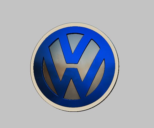 🚗 logo car volkswagen STL file・ STL File for ・Cults