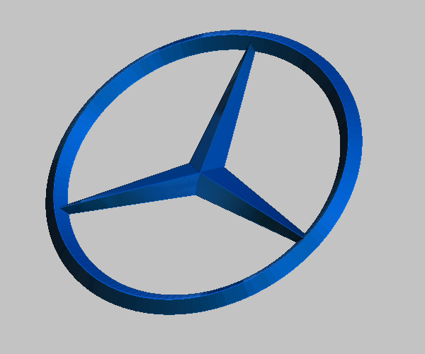 STL file LOGO CAR MERCEDES STL FILE 🚗・3D print design to download・Cults