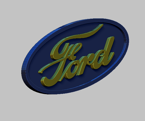 STL file LOGO CAR FORD STL FILE 🚗 (OBJ)・3D printer design to download・Cults