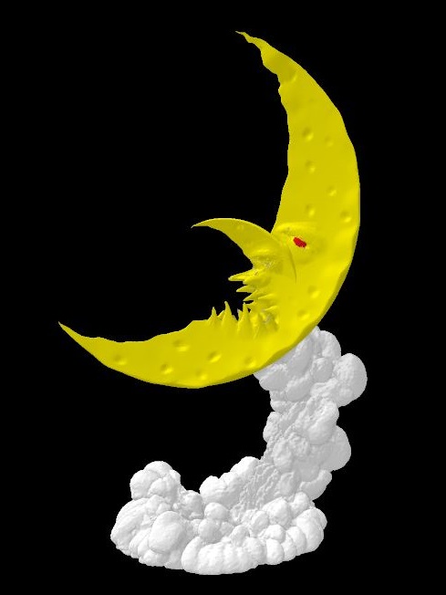 🌙 "In the Light of The Bad Moon" Marker・Free STL File for ・Cults