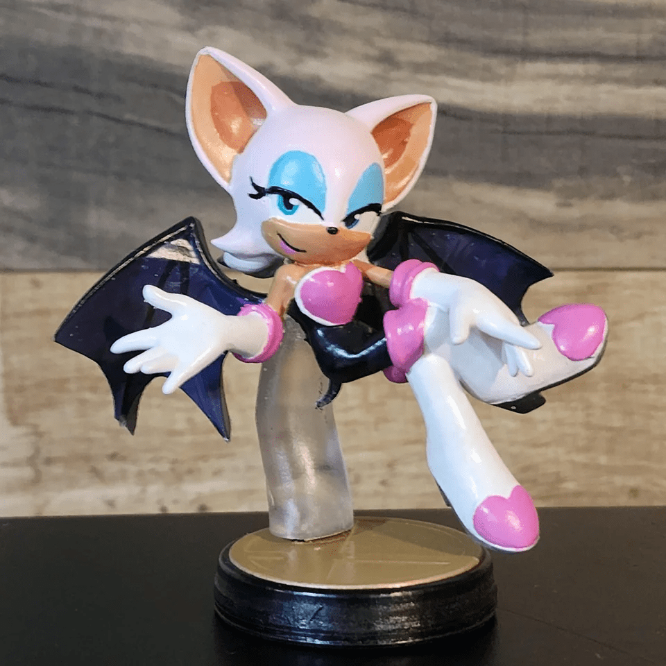 🎲 Team Dark Figurine Set: Shadow, Rouge, E123-Omega, and Super Shadow ...