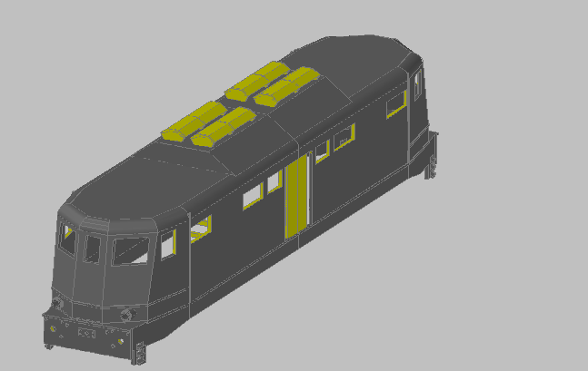 Archivo 3D locomotora eléctrica FS E424 H0 🎲 ・Modelo para descargar y ...