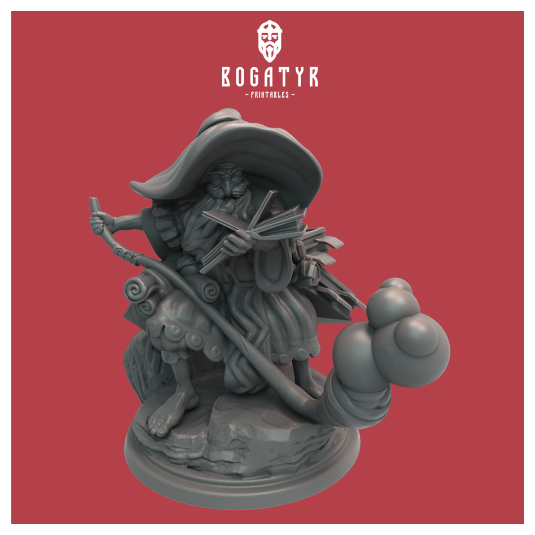 🆓 [FREE] Dwarf Mage - Bogatyr Printables・Free STL File for ・Cults