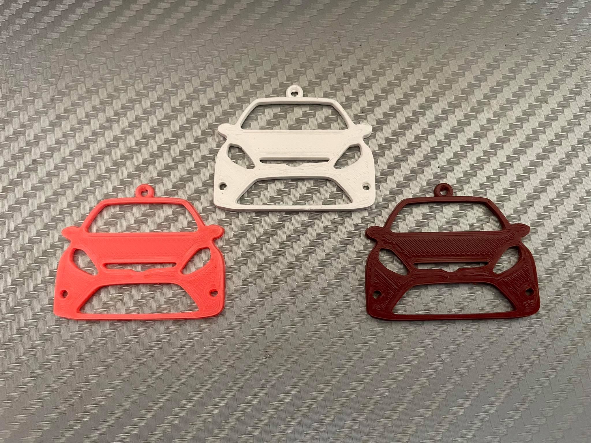 Free STL file Ford Fiesta Keychain 🚙・Model to download and 3D print・Cults