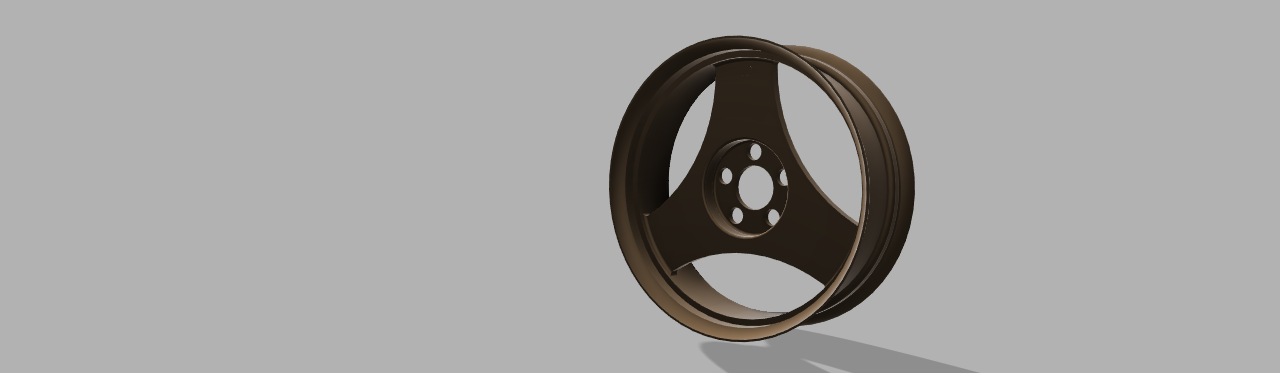 🛞 3 spoke alloy wheel・ STL File for ・Cults