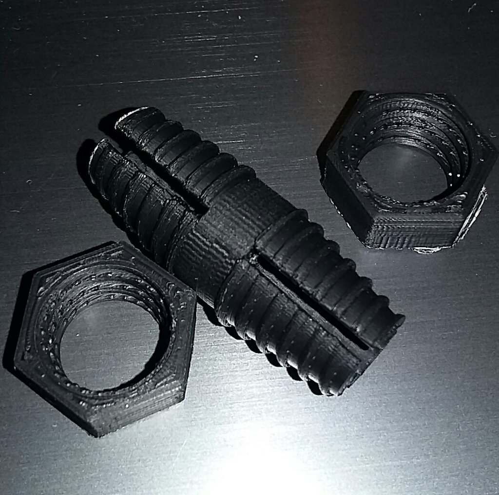 3D printed Self-centering tapered-thread Z-axis coupling (5/6/8mm)・Cults