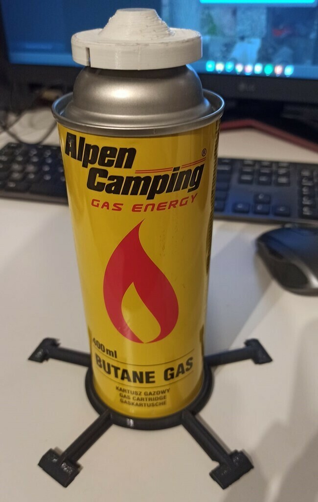 Free 3D file Gas cartridge stand ⚽ ・3D printable model to download・Cults